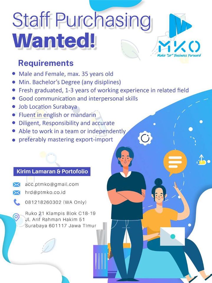 Agenda Lowongan Staff Purchasing - Job Placement Center Politeknik ...