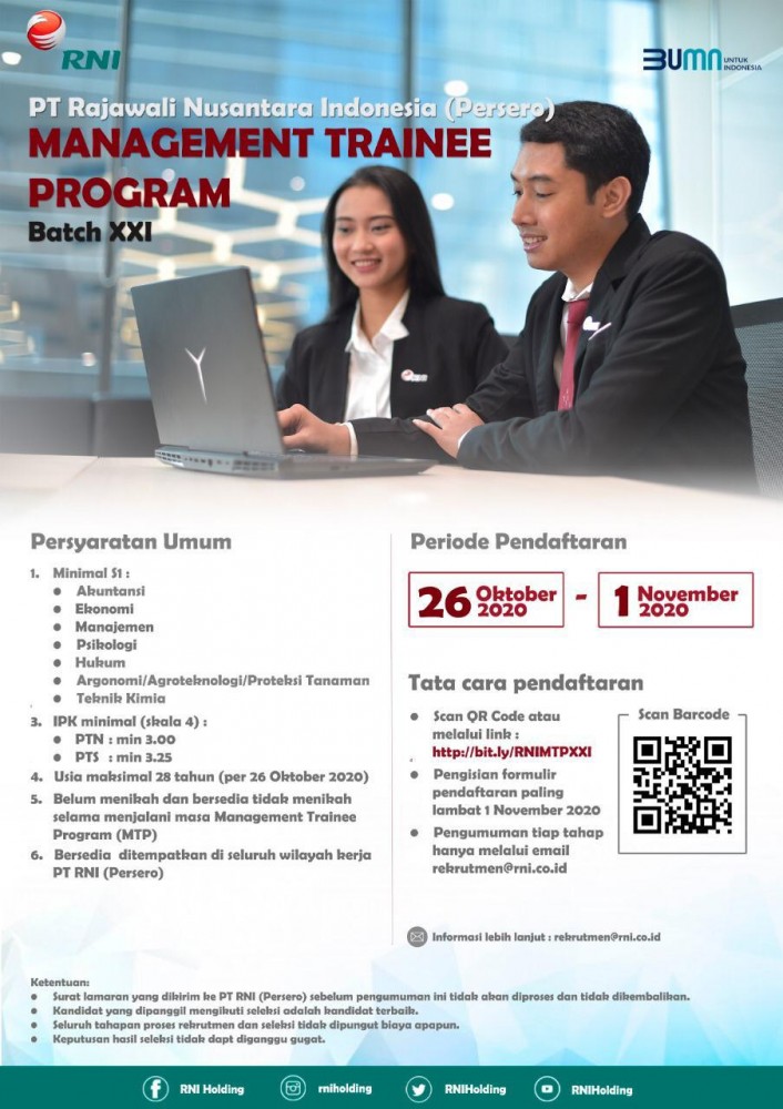 Agenda MANAGEMENT TRAINEE PROGRAM Batch XXI - Job Placement Center ...